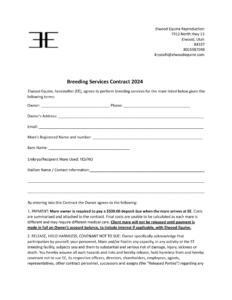Contracts - Elwood Equine