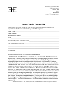 Contracts - Elwood Equine