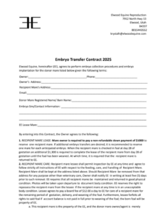 Contracts - Elwood Equine